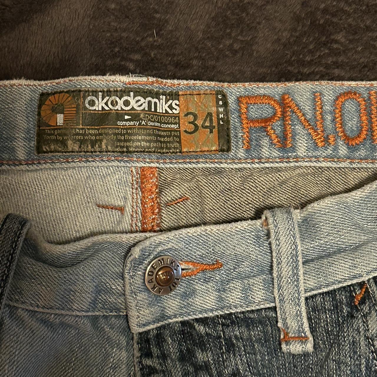 crazy patchwork baggy split akademiks jeans... - Depop