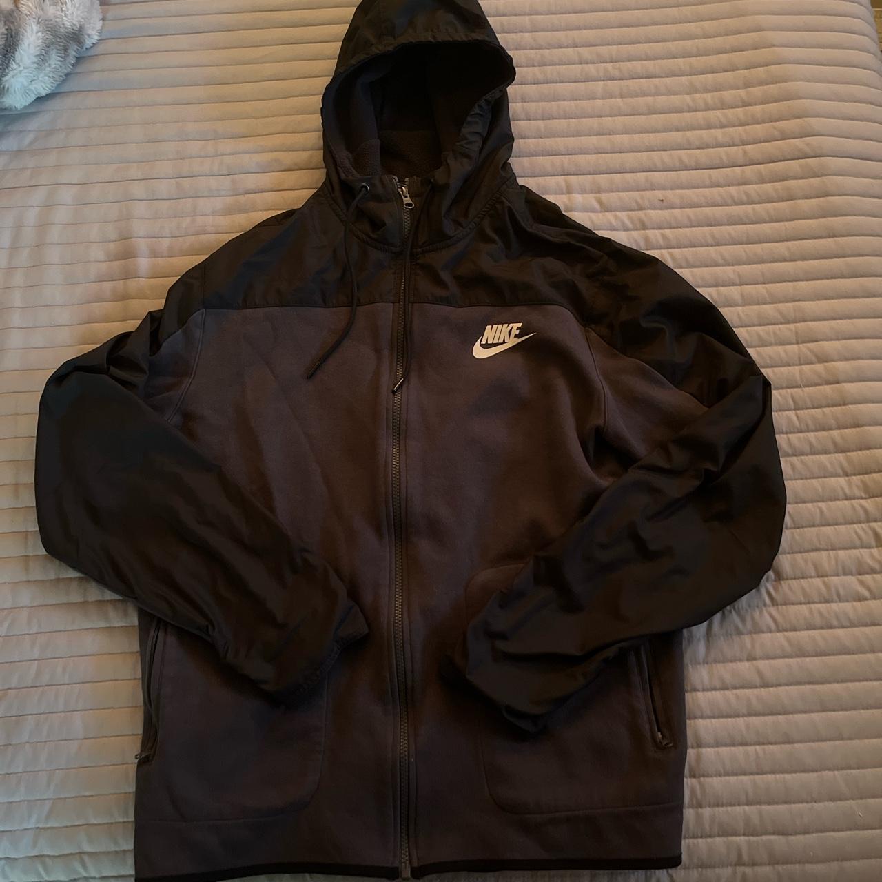 Nike Tech Jacket / Zip Up Size XL / Fits XL & L -... - Depop