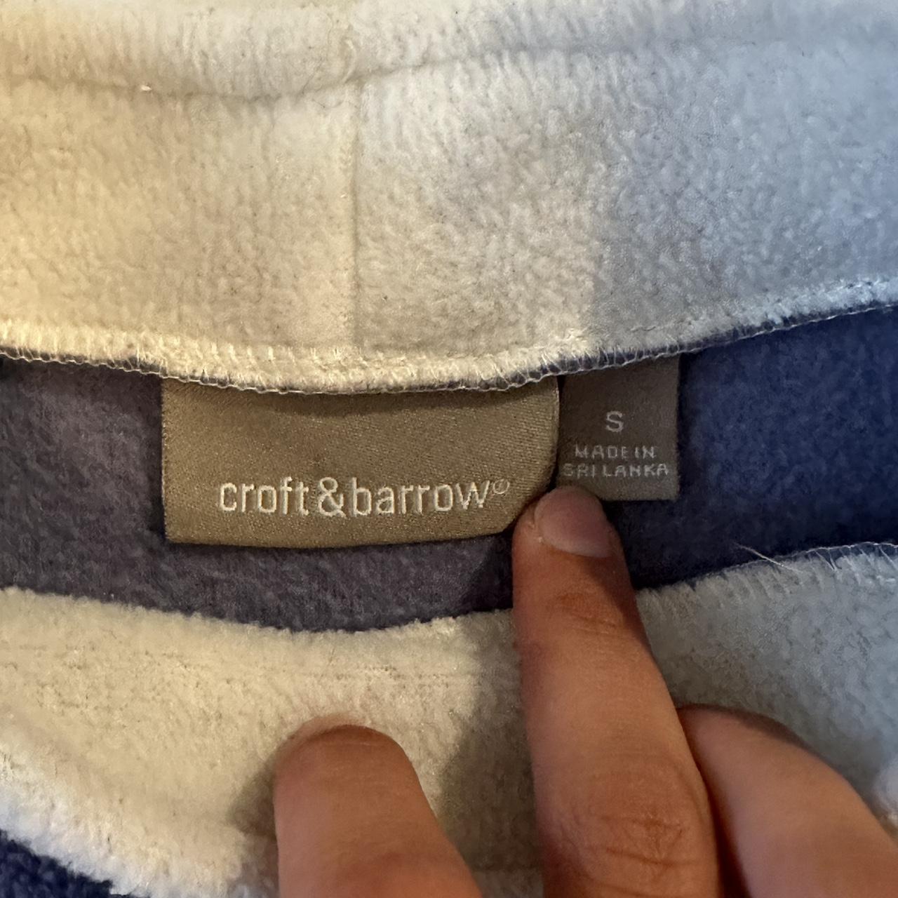 Vintage Croft & Barrow Blue Winter Snowmen Fleece... - Depop