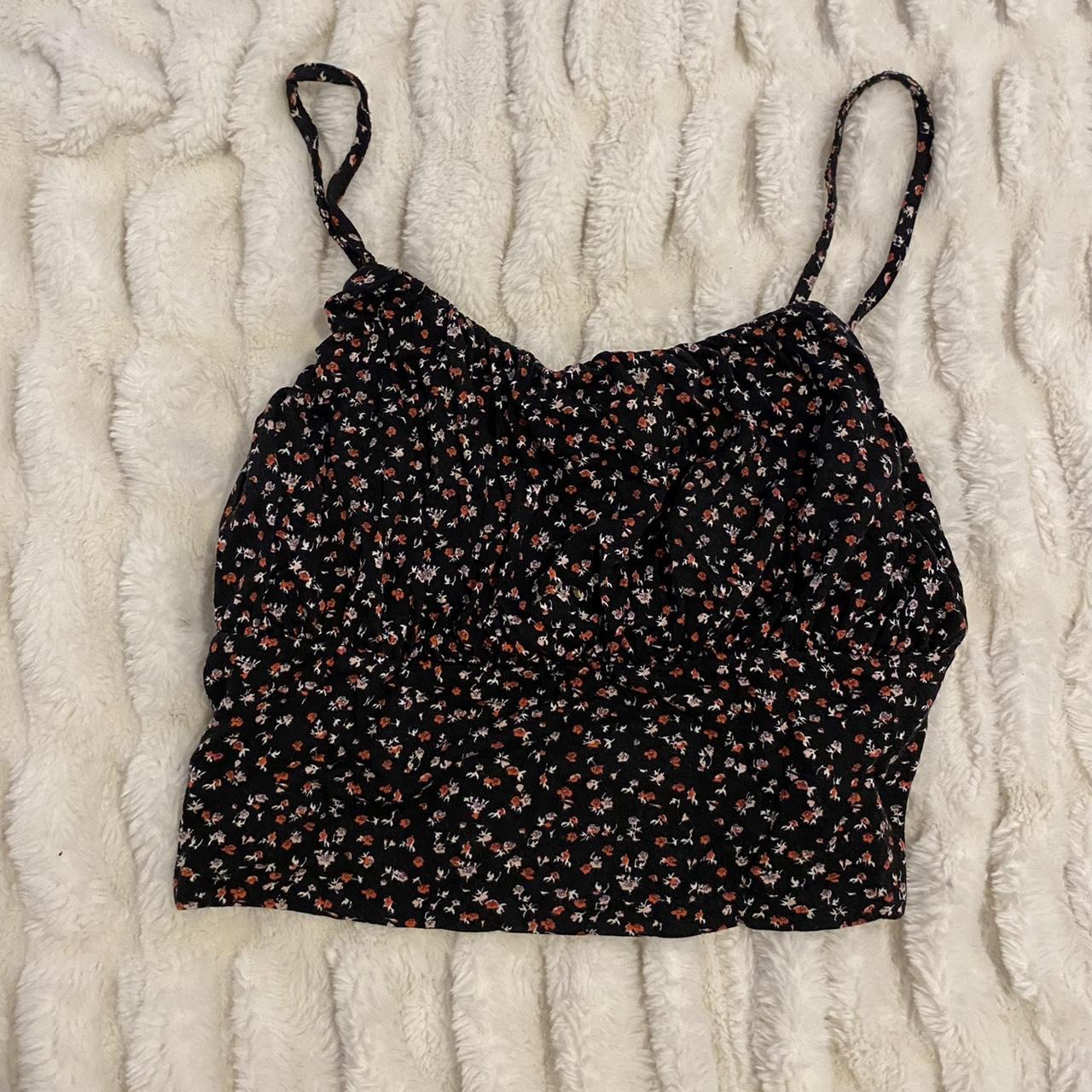 Primark Women's Pink and Black Crop-top | Depop