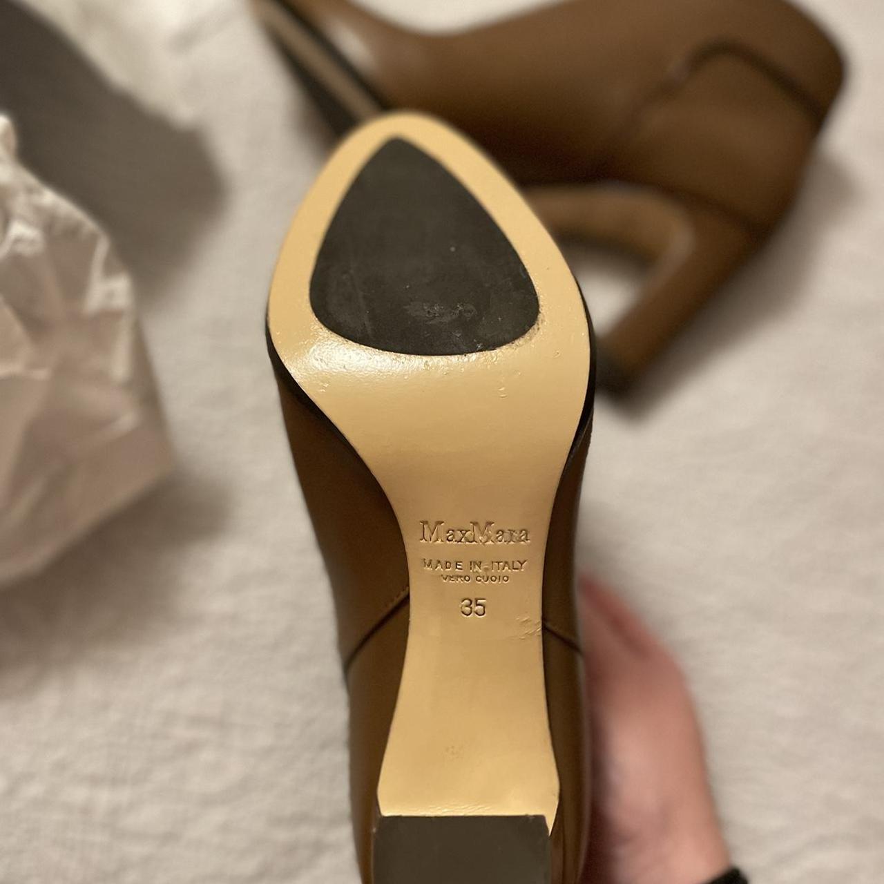 Max Mara leather boots in excellent condition and... - Depop