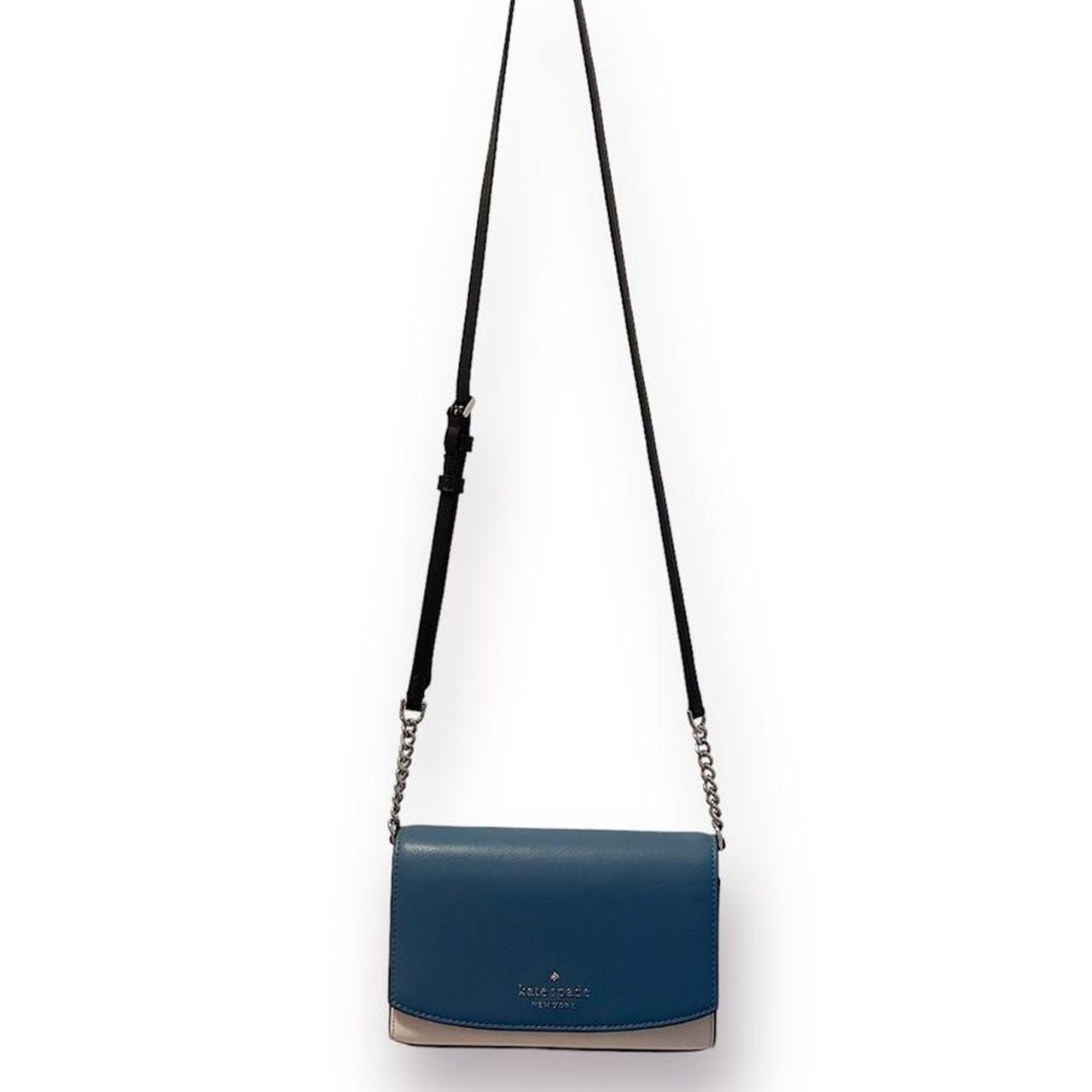 Kate Spade ♠️ Crossbody Bag // light blue and white... - Depop