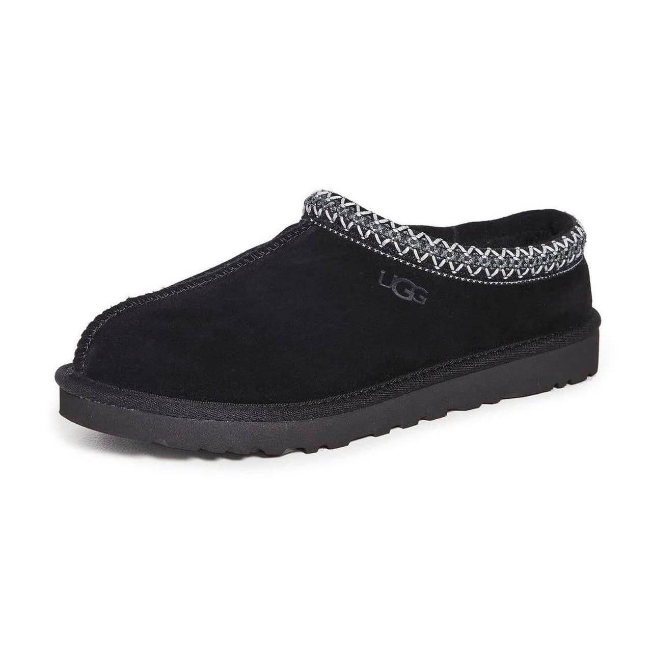 Black Ugg tasmans slippers size 10 W & 8.5 M, Worn 2x - Depop