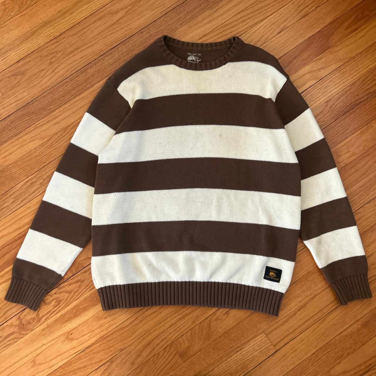 Yellow Rat Bastard Brown and white striped grandpa... - Depop