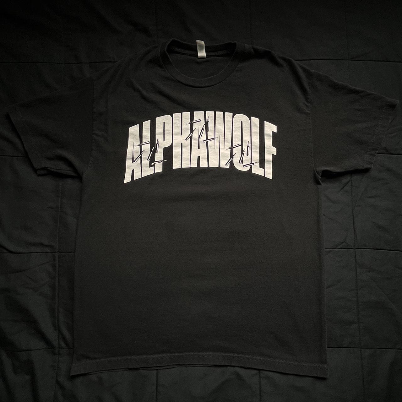Alpha Wolf bullet tee - size L - printed on... - Depop