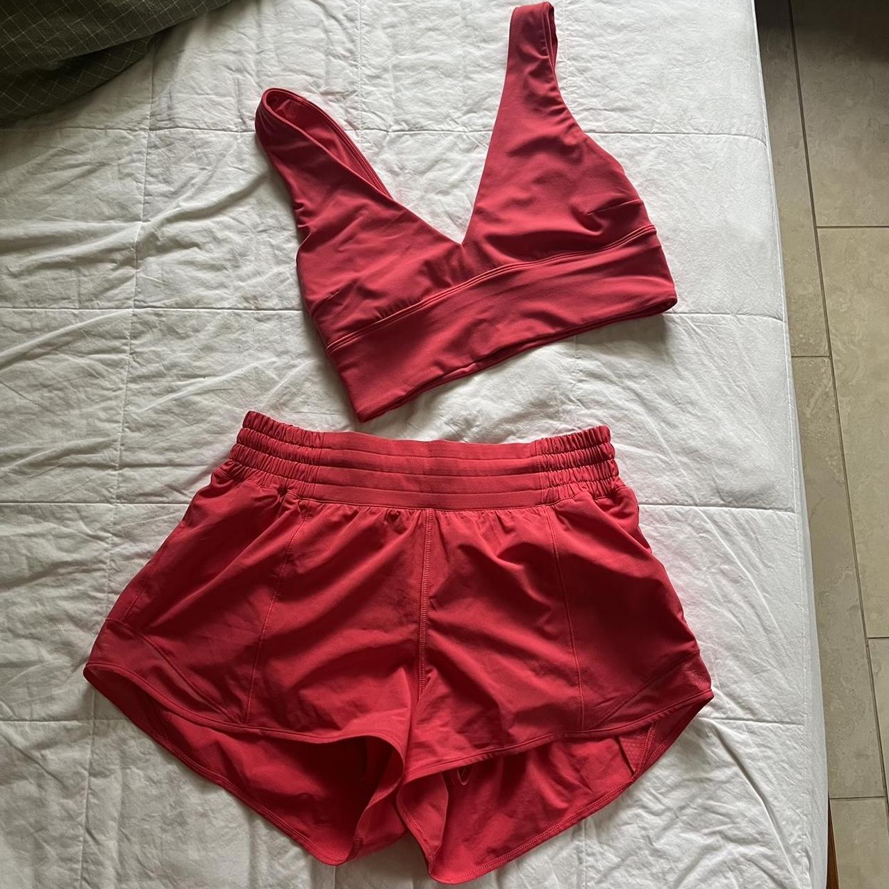 lululemon hot “glaze” pink set top is align v-neck... - Depop