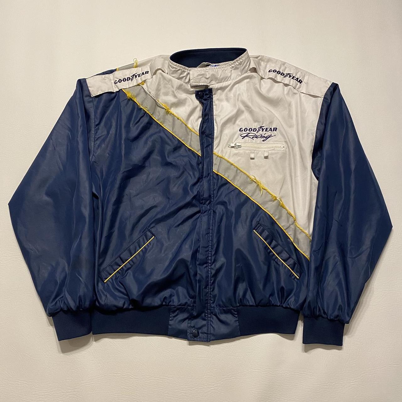 NASCAR Men's Navy Jacket | Depop