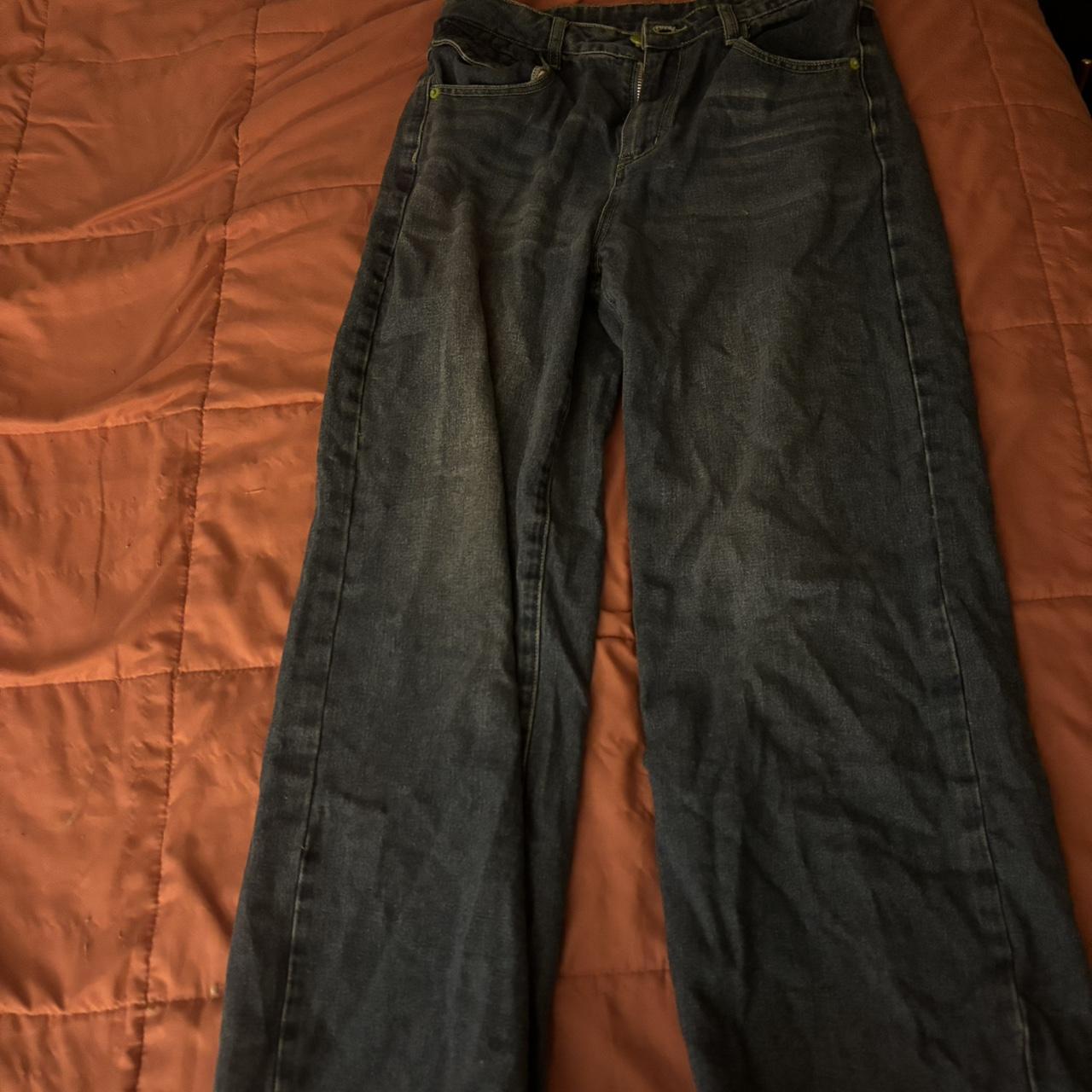 Cider jeans with green switching - Depop