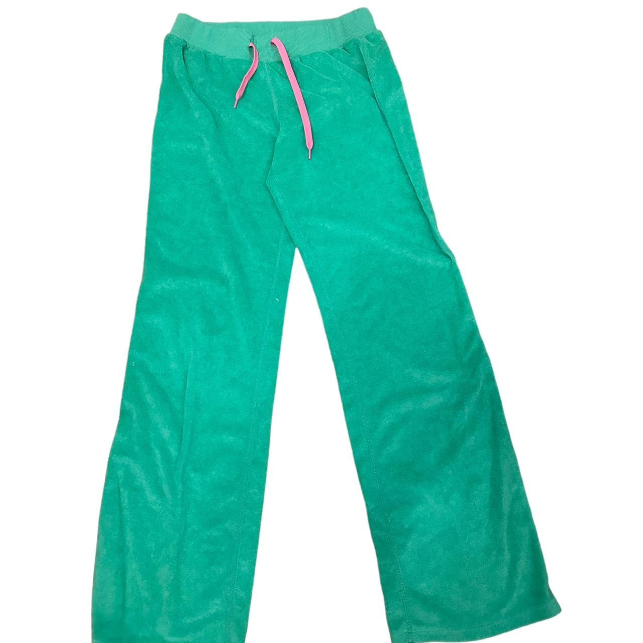 Named Collective Women's Green and Pink Joggers-tracksuits | Depop