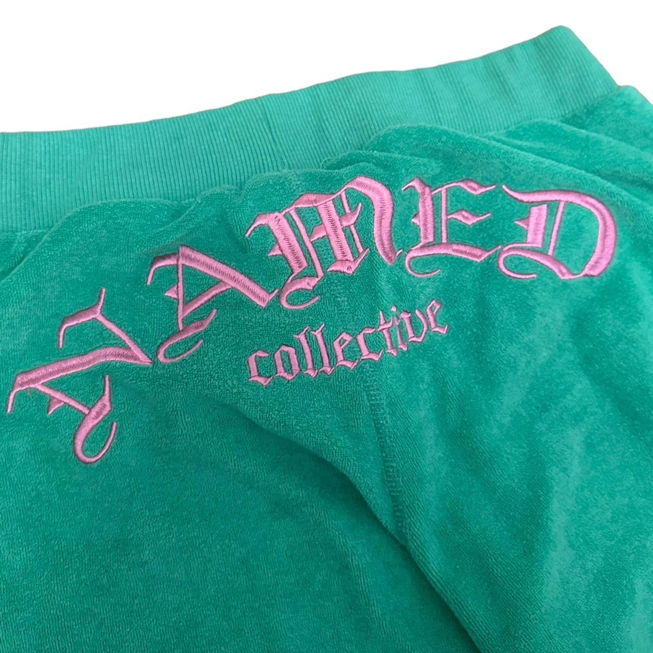 Named Collective Women's Green and Pink Joggers-tracksuits | Depop