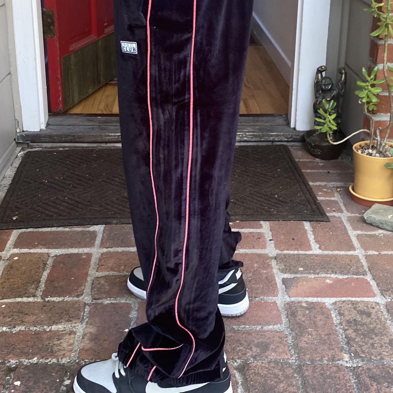 Pro Club Velour track pants Super comfortable... - Depop