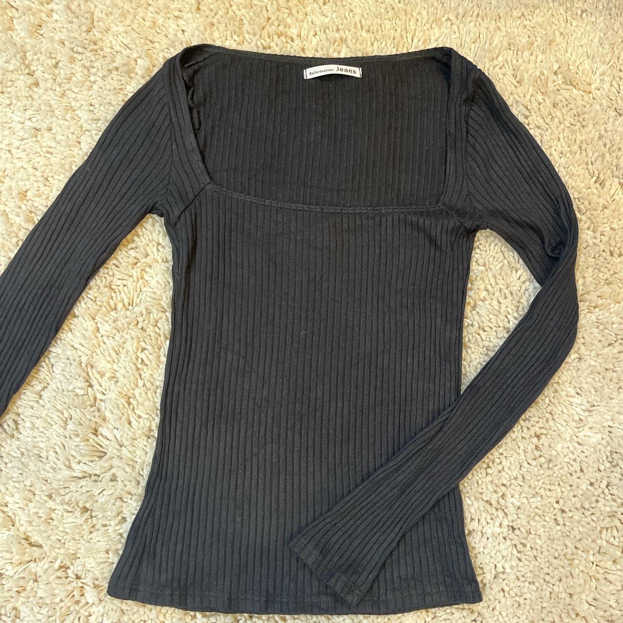 Reformation Square Neck long sleeve Size XS TTS... - Depop