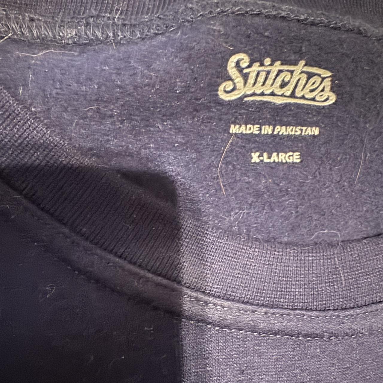 Navy New York Yankees Crewneck Tagged XL,Stitches... - Depop