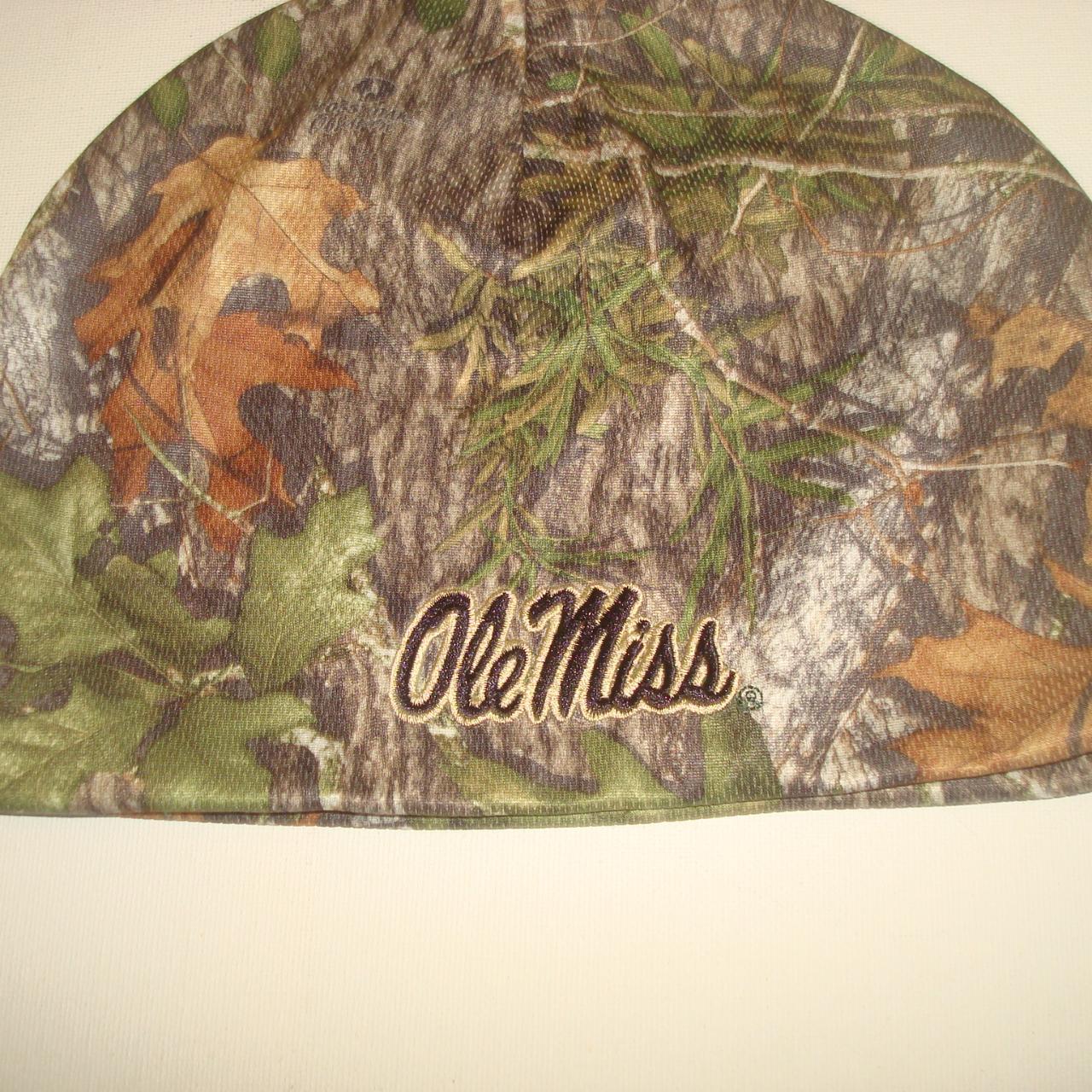 OLE MISS CAMO HAT BEANIE TOBOGGAN KNIT VINTAGE 2008 - Depop