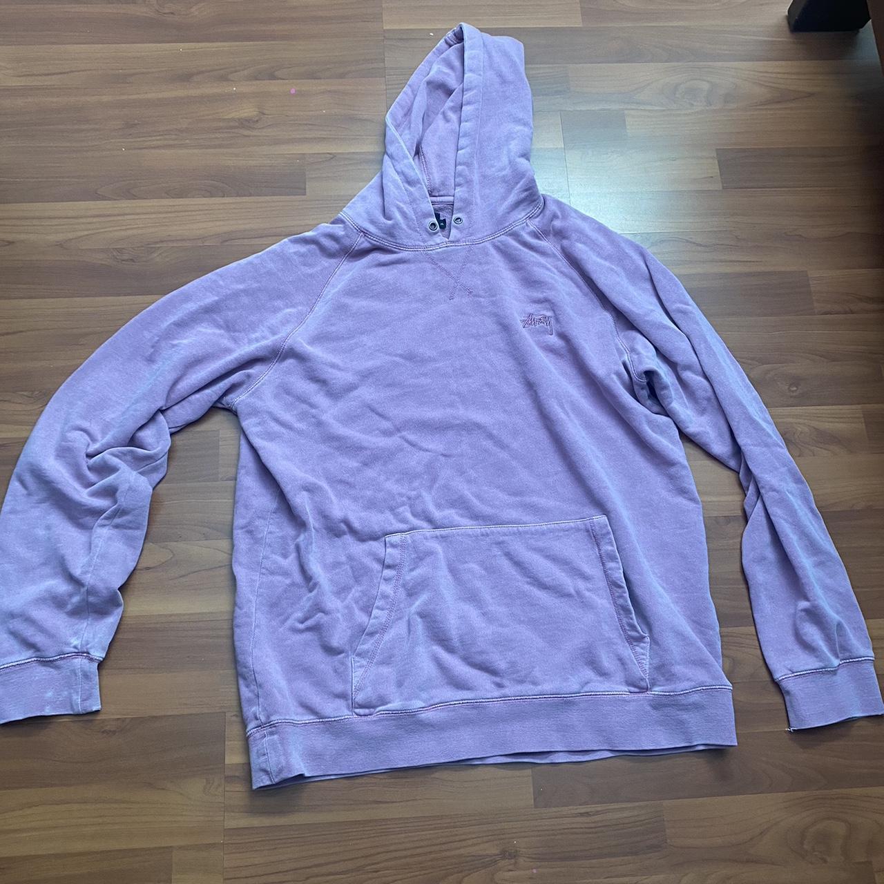 Stussy XL hoodie Light fraying Stains on... - Depop