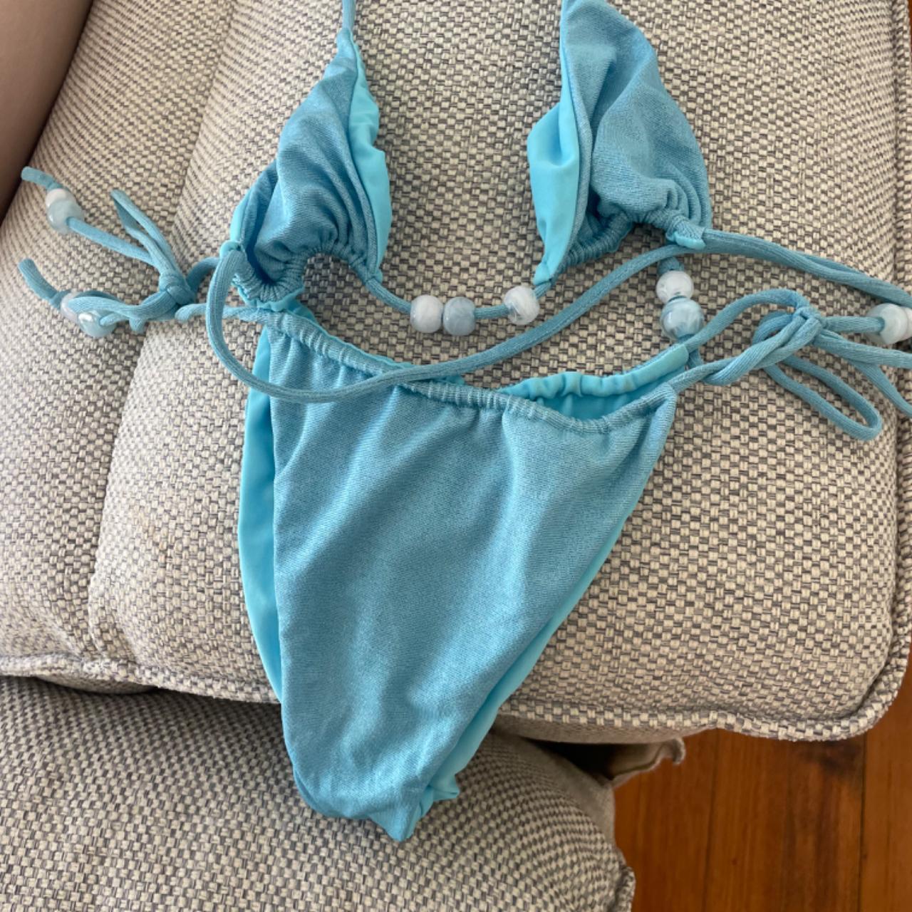 VDM Blair topez reversible tie up triangle bikinis... - Depop
