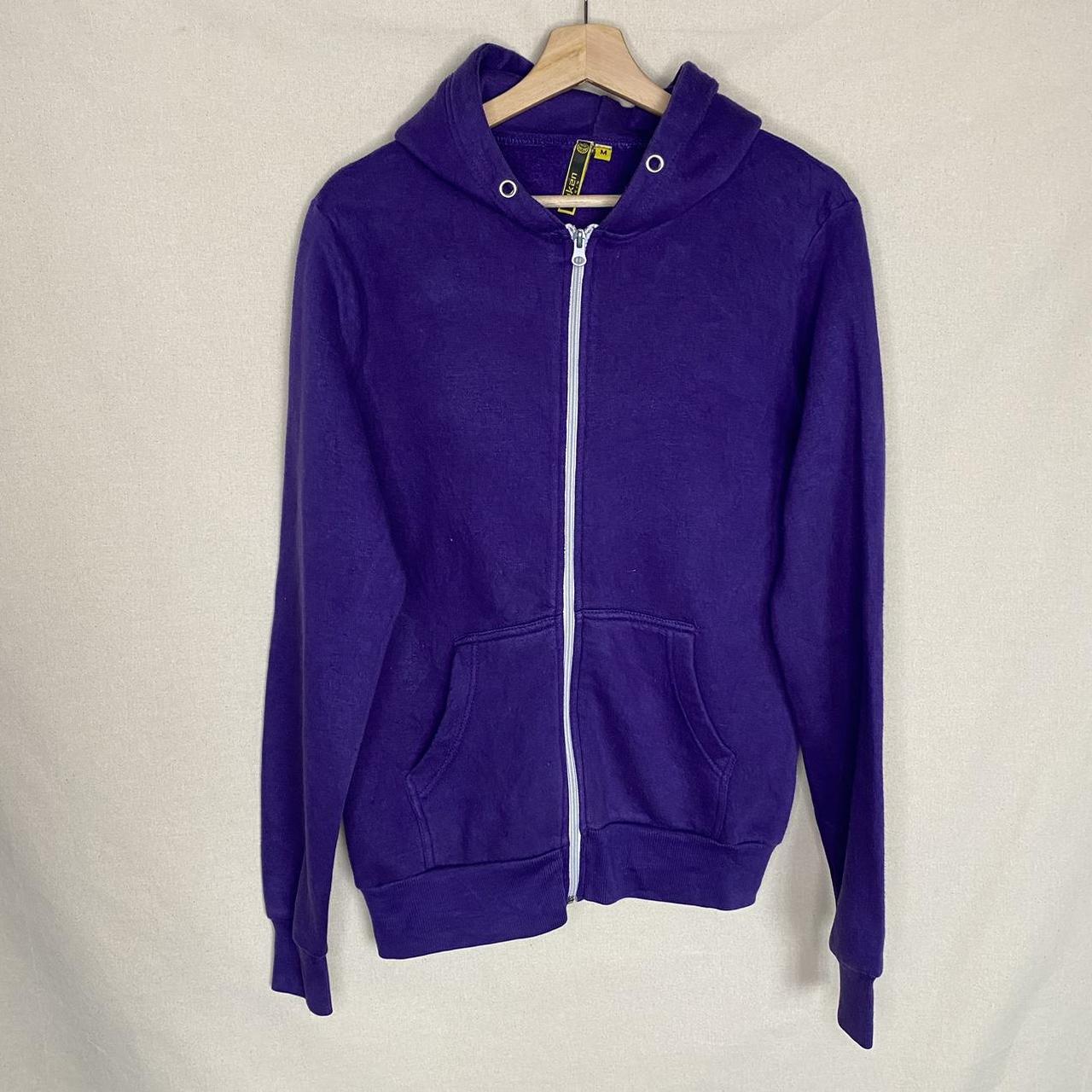 Purple Hoodie Sweatshirt Jersey Work Wear - raiken... - Depop