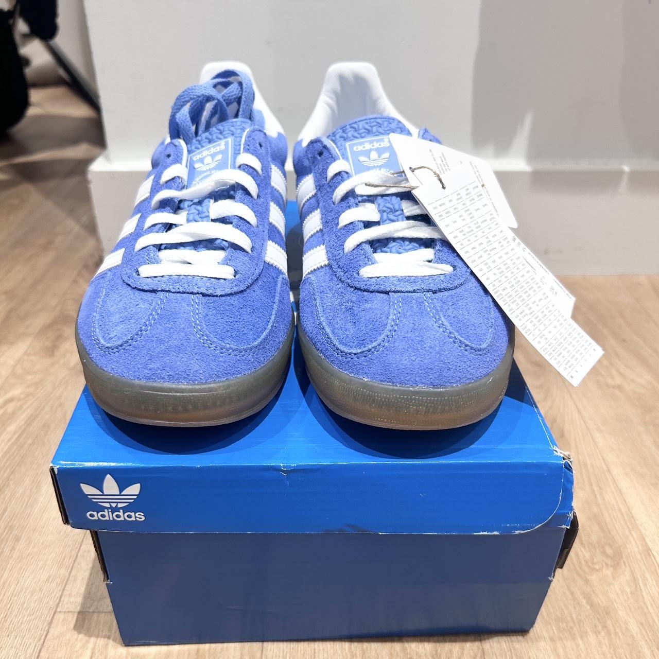 Adidas gazelle indoor blue fusion uk4.5 Us6 ... | Depop