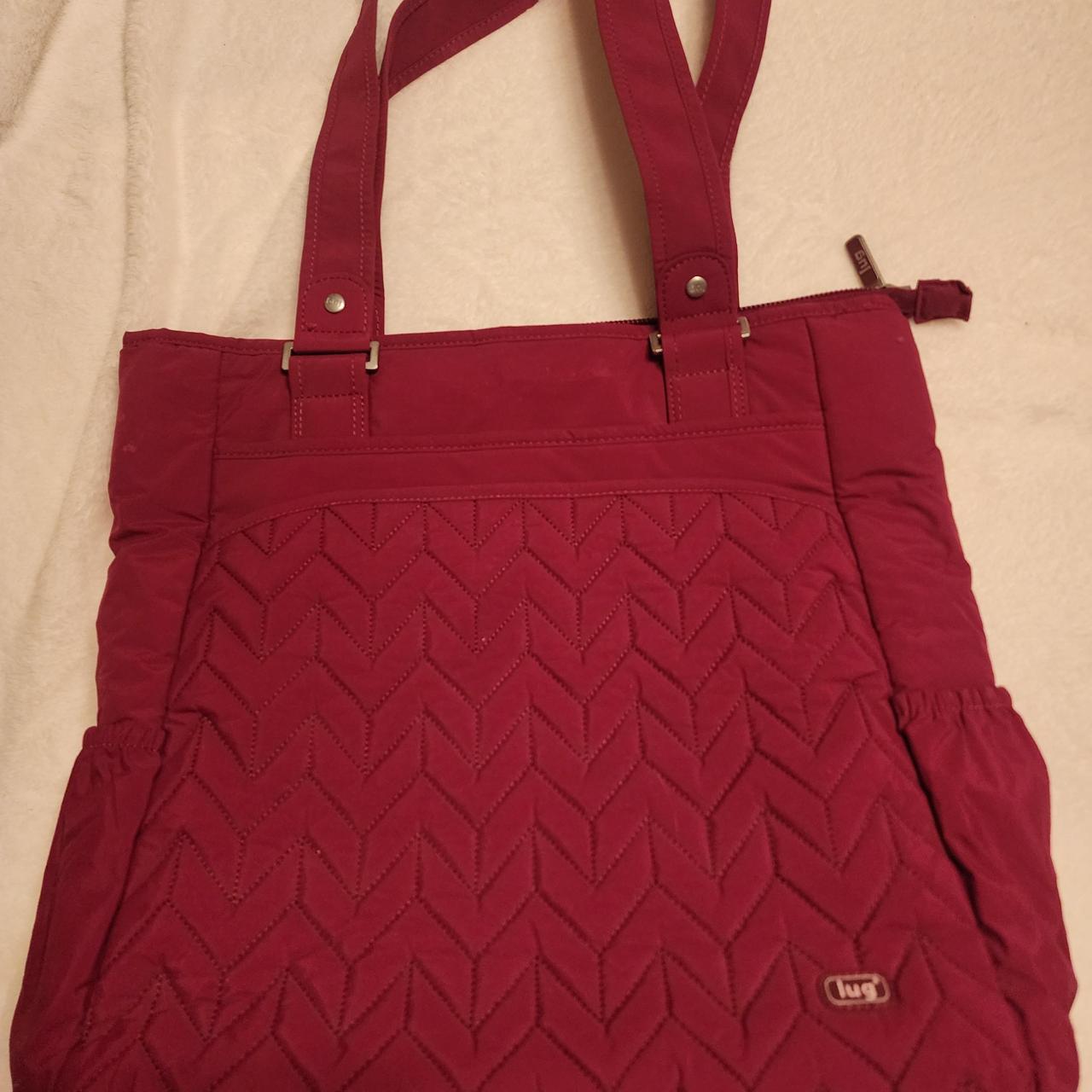Lug - large Lug shoulder bag/ tote bag in Burgundy/... | Depop