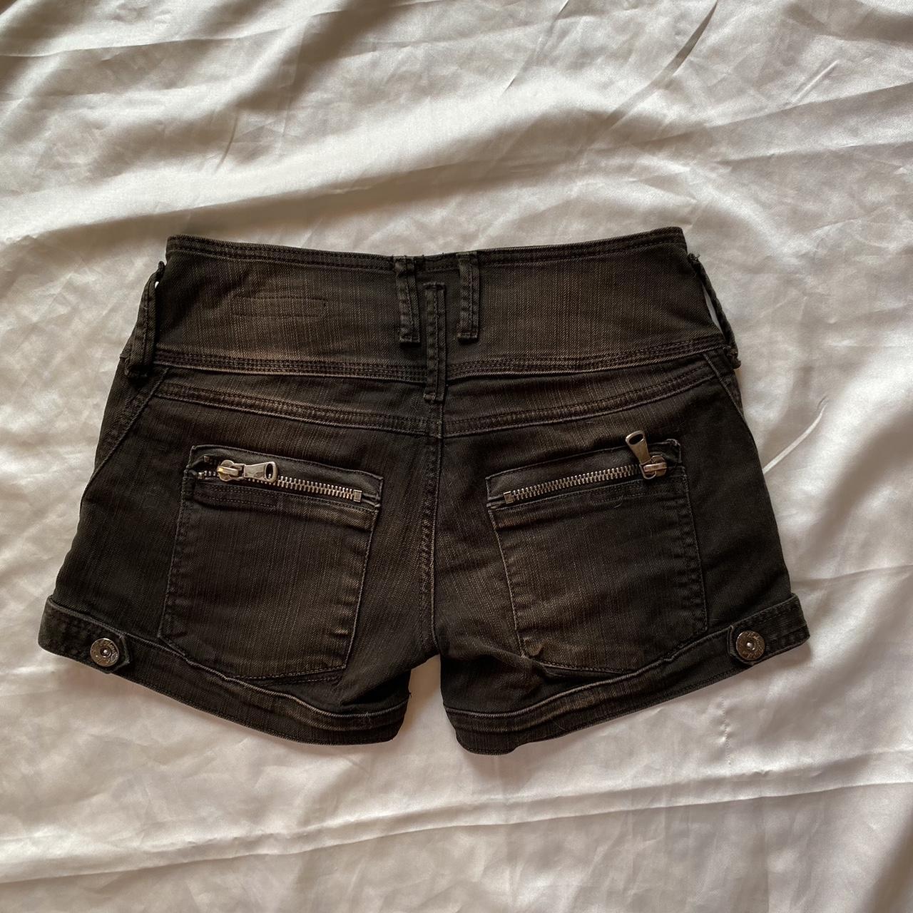 Beautiful brown washed shorts Brand Kokain xd Size:... - Depop