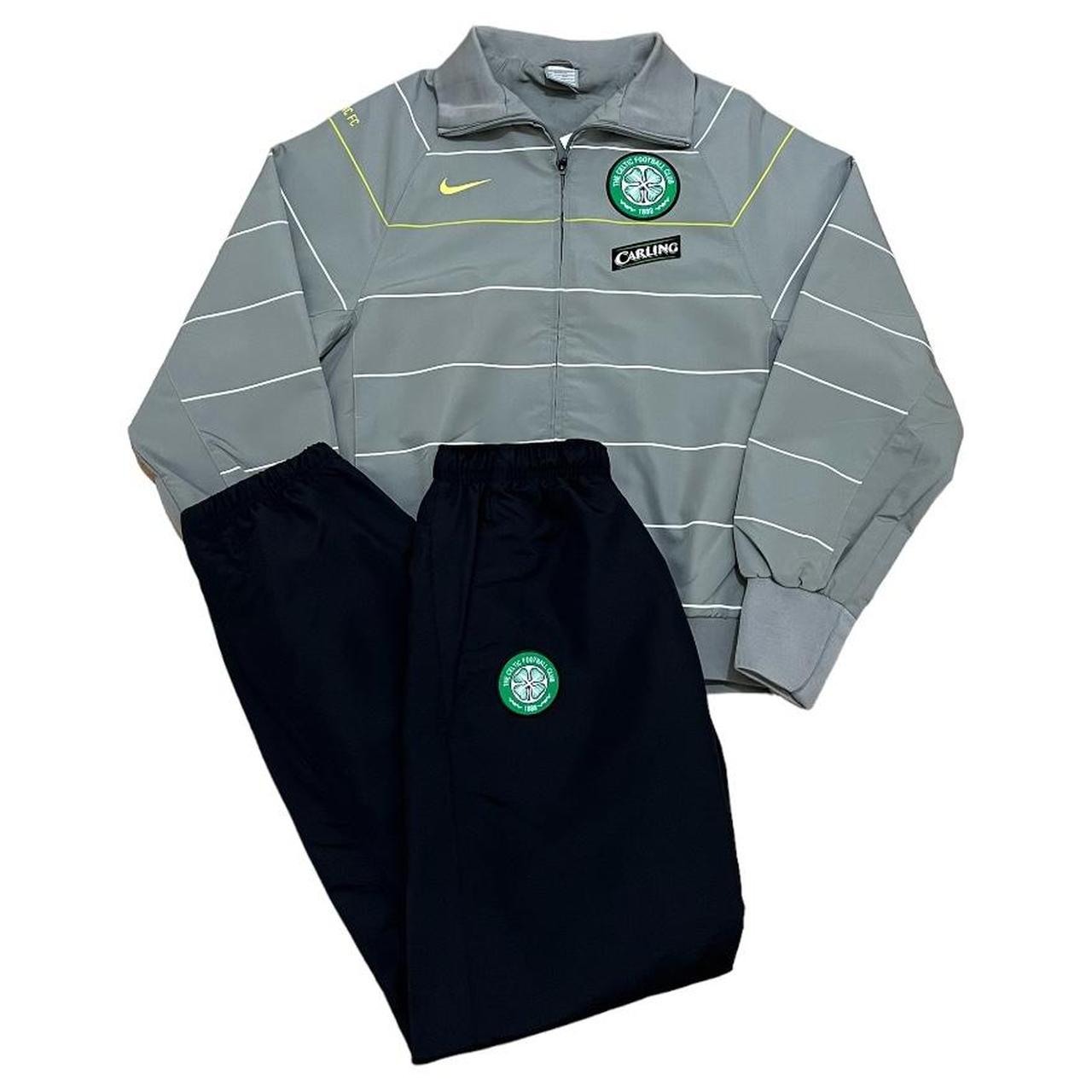 2007/08 Nike Celtic Football Tracksuit - Grey/Black... - Depop