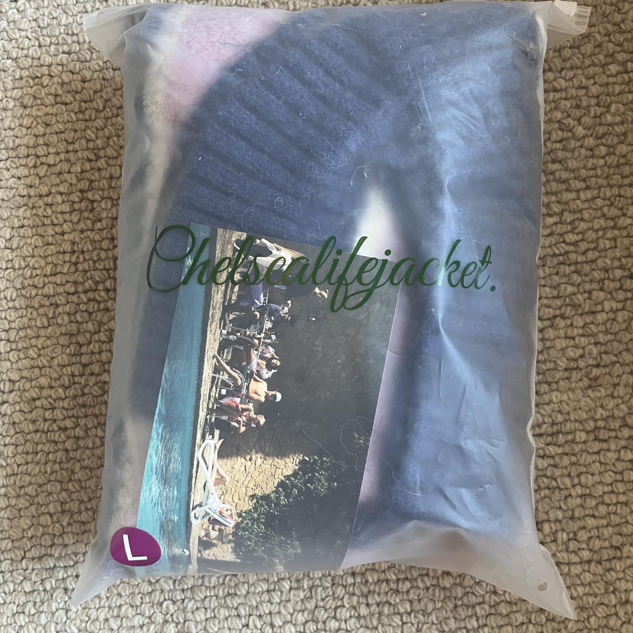 Chelsea Life Jacket navy and pink jumper Size Large... | Depop