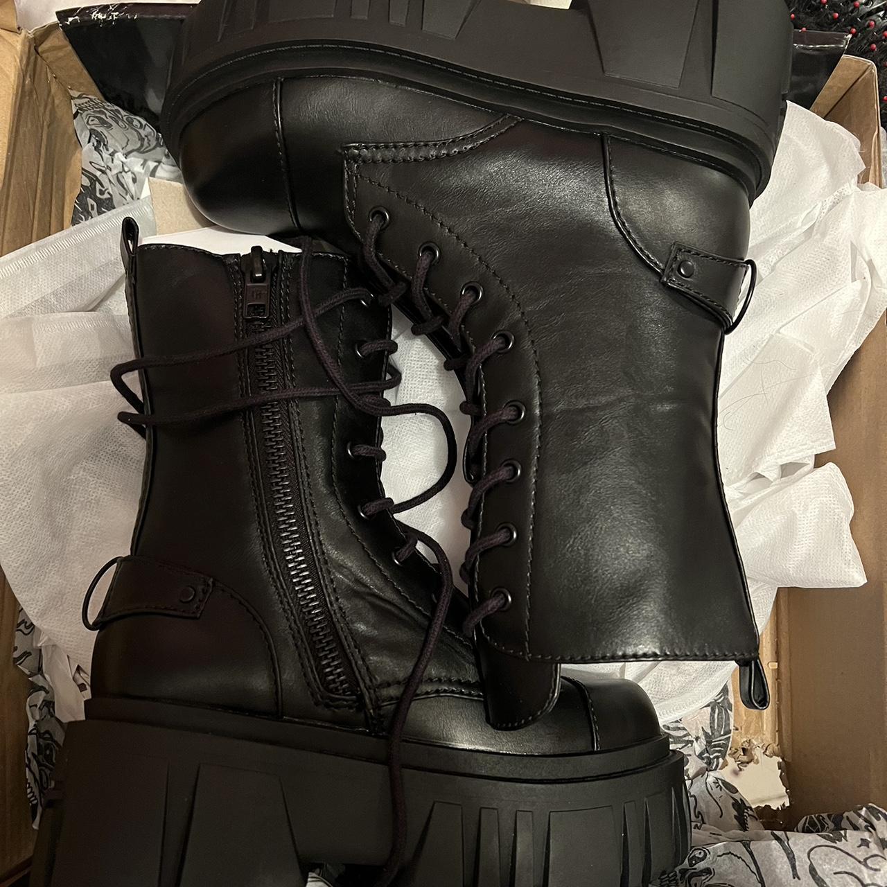 Brand new current mode platform boots size 6 #goth... - Depop
