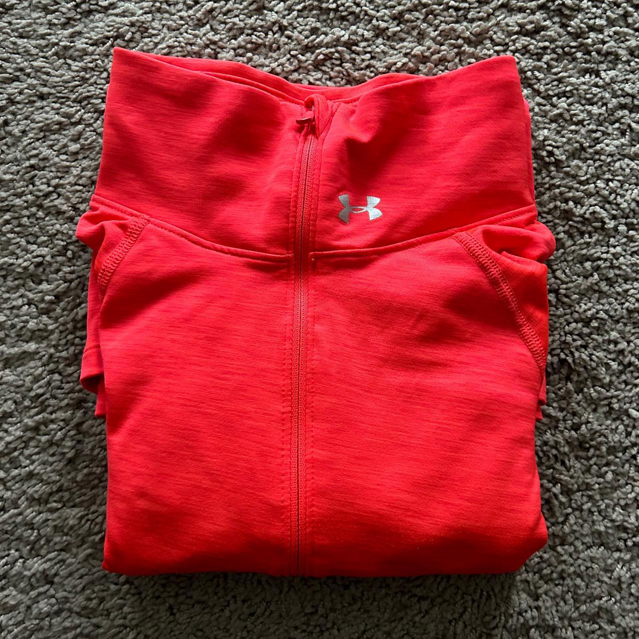 Medium Hot Pink Under Armour Workout Half Zip - Depop
