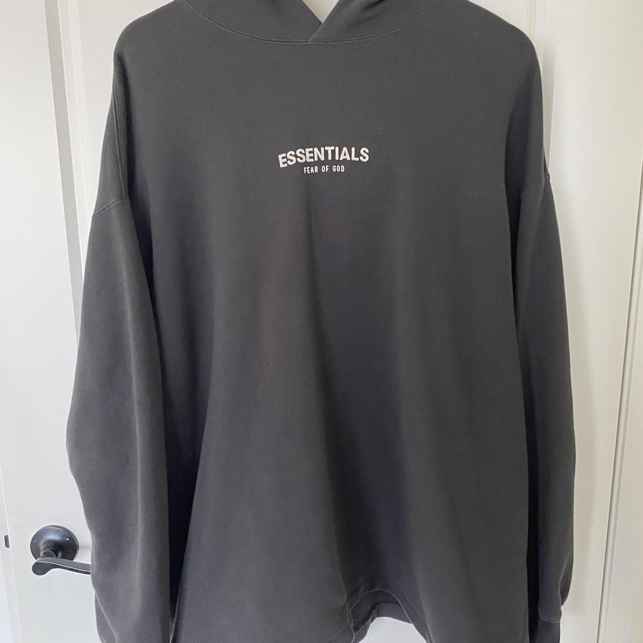 Fear of God Essentials grey hoodie - Depop