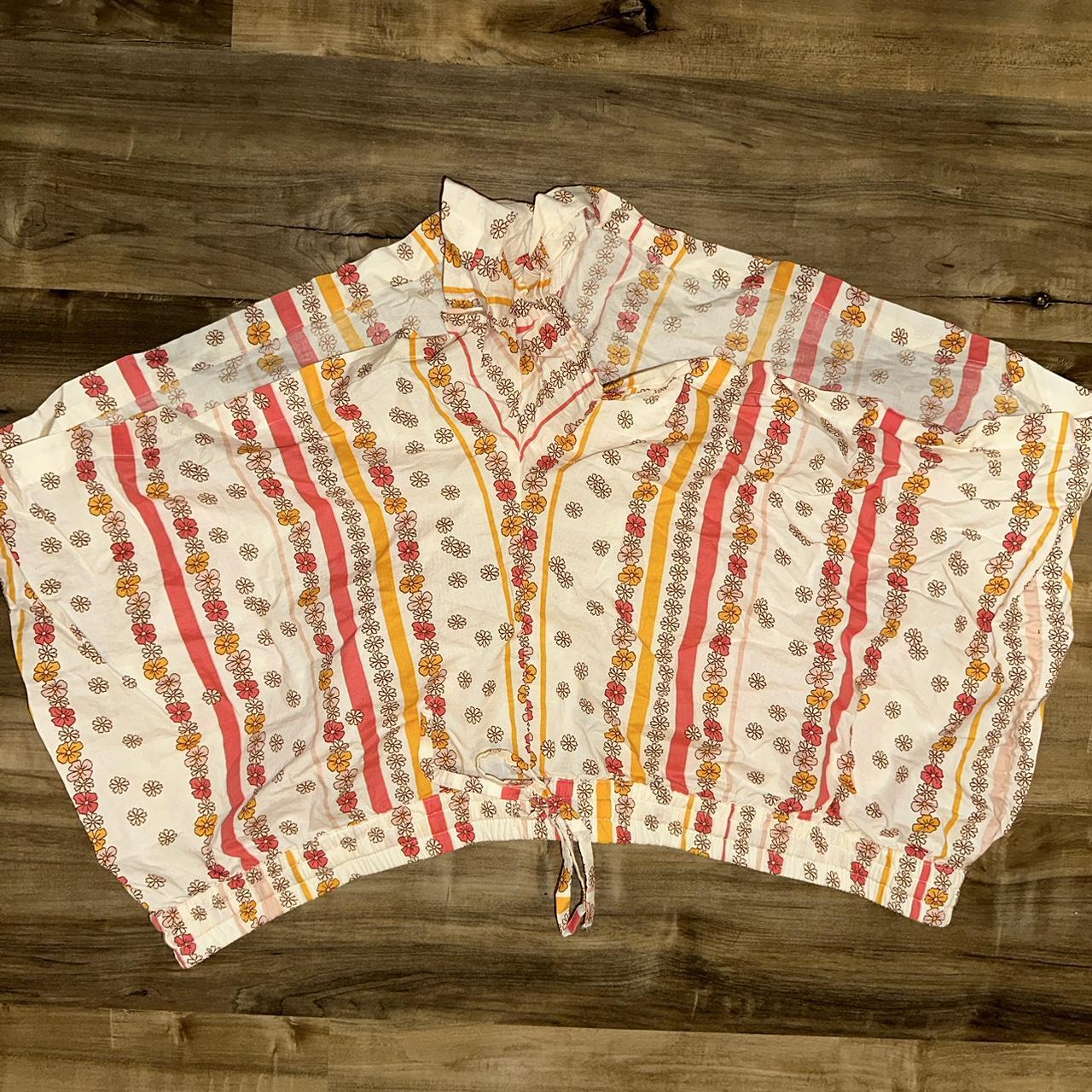 Adore Me Women's Orange and White Pajamas | Depop