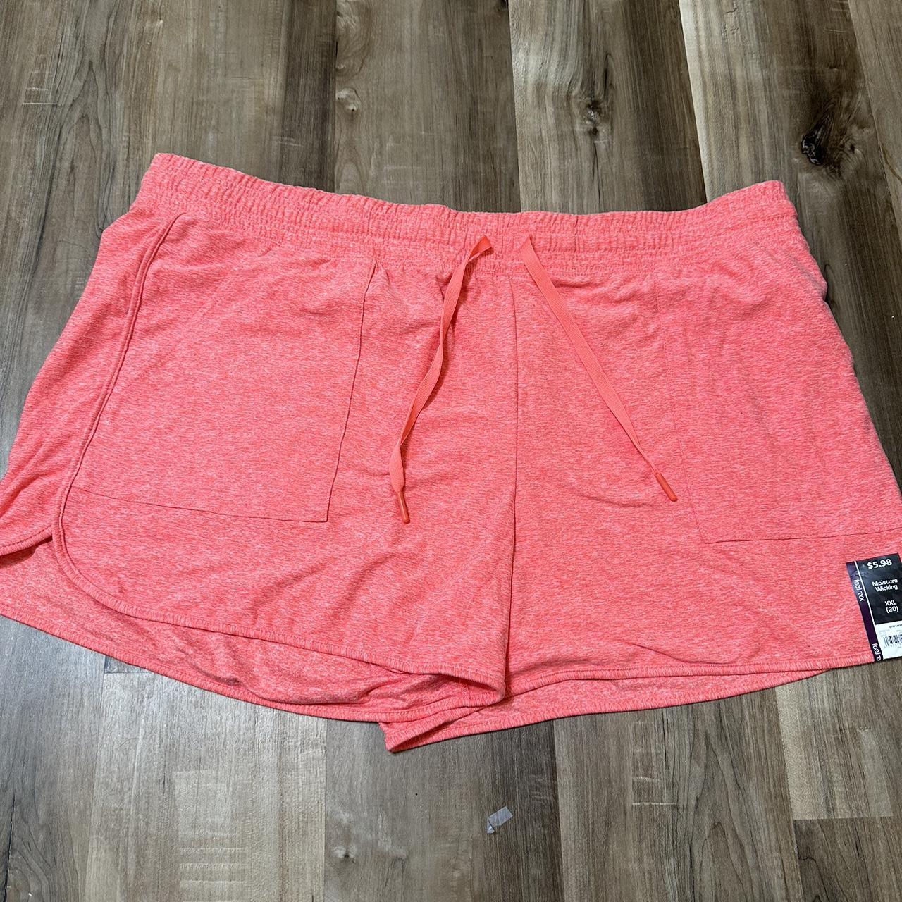 Pink workout shorts. Brand new, flowy and soft... - Depop