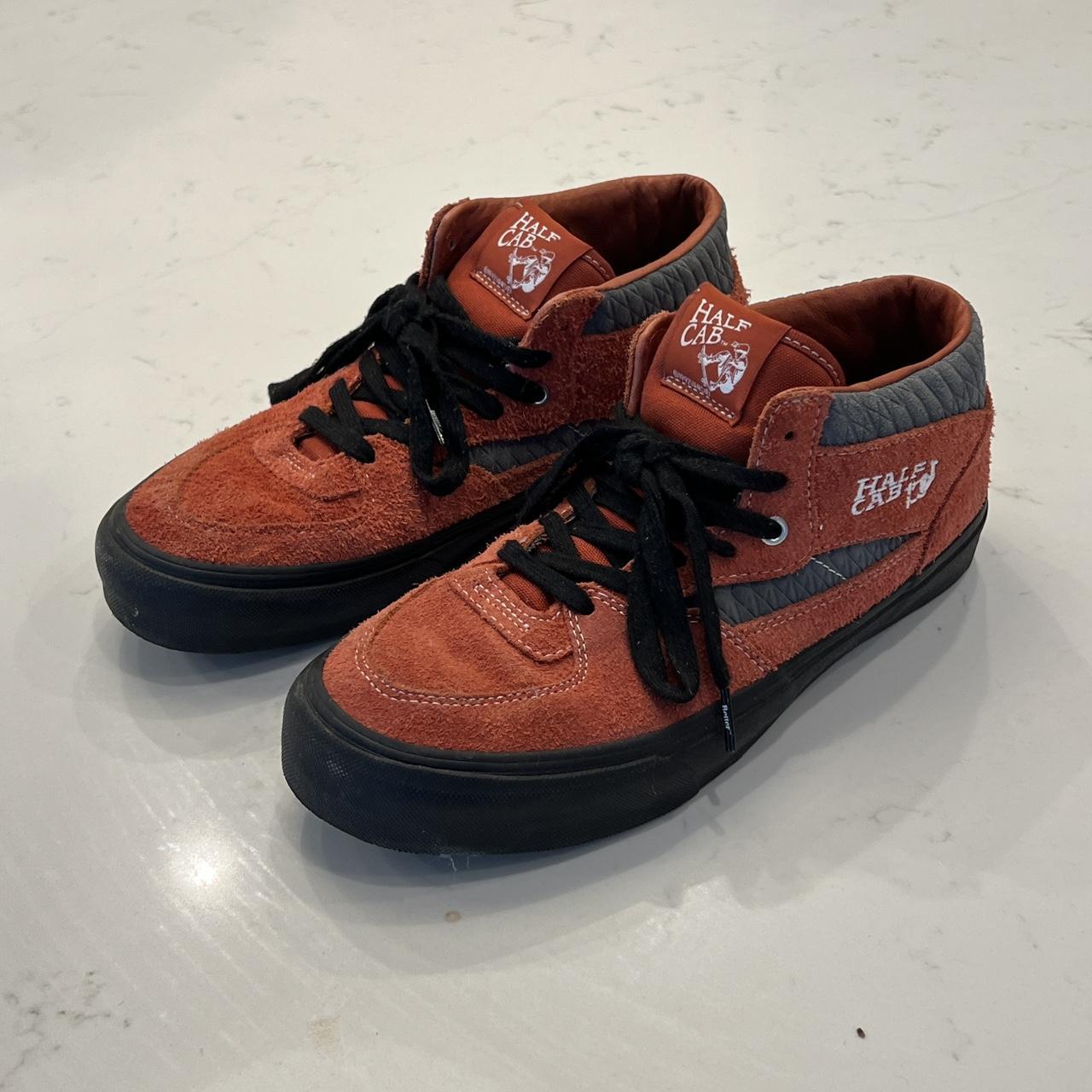 Vans x Better Red Suede Half Cabs - Depop
