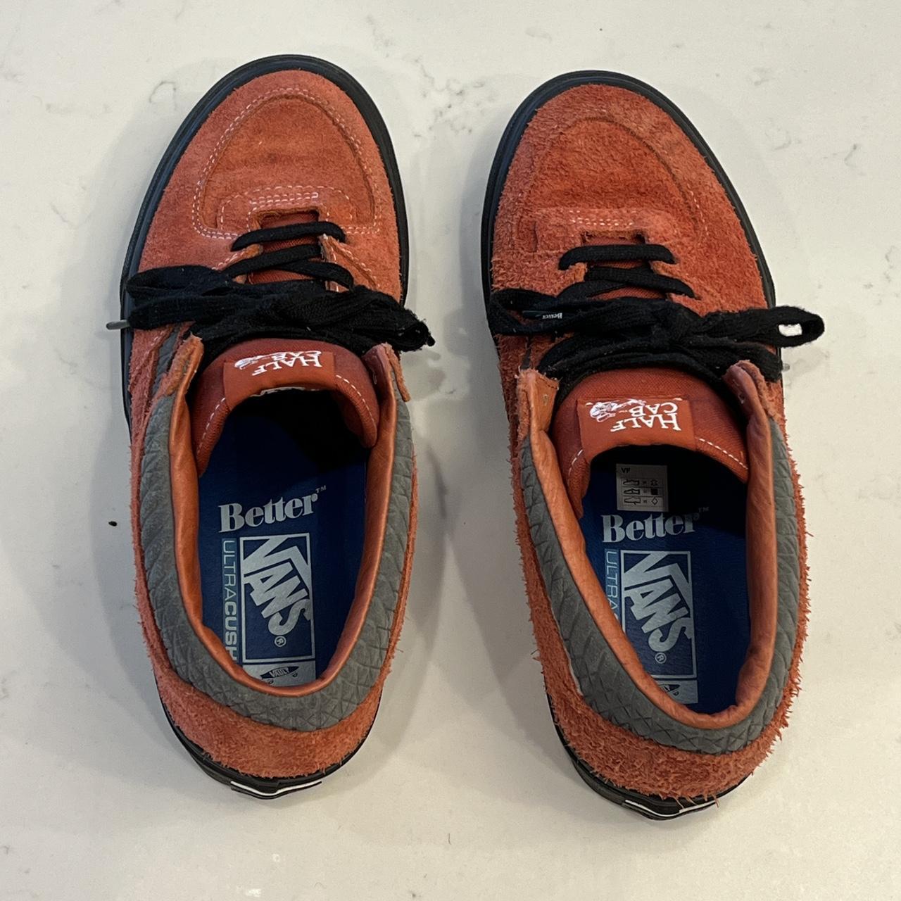 Vans x Better Red Suede Half Cabs - Depop