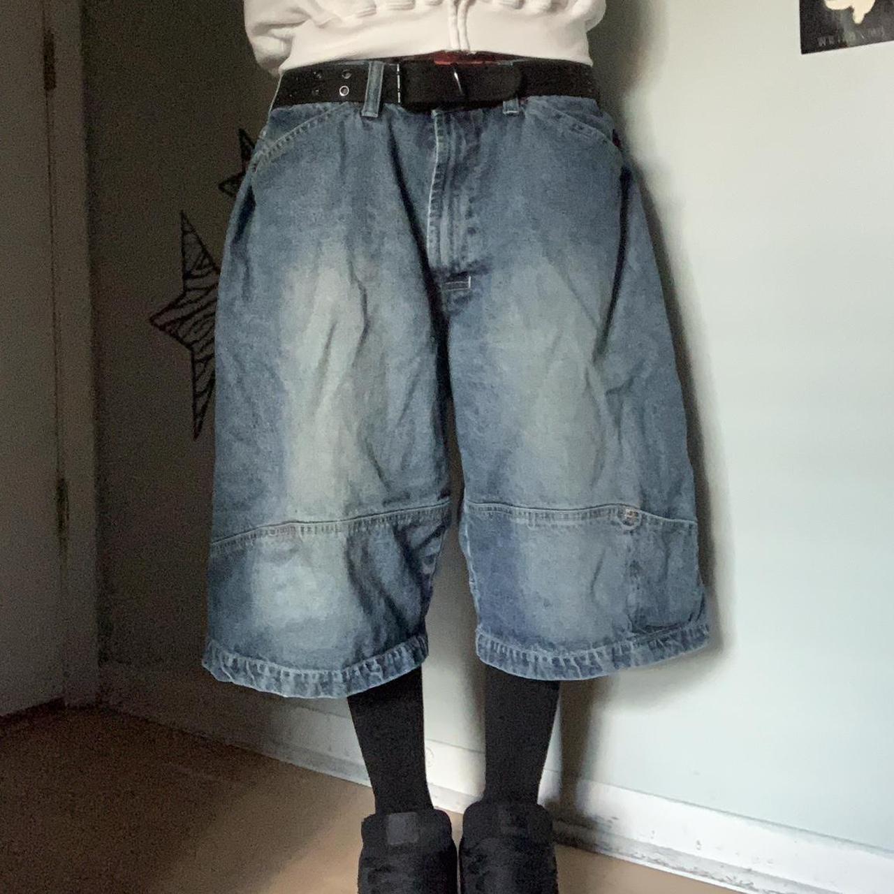 Baggy jorts #jorts #skate #y2k #baggy #jnco - Depop