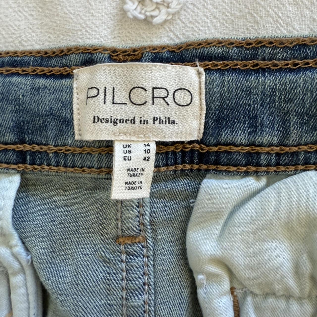 Pilcro brand from Anthropologie denim mini skirt... | Depop