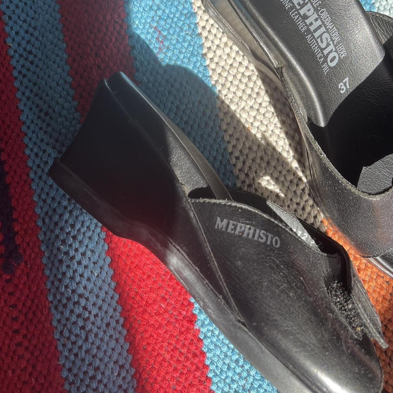 Size 37 Mephisto leather sandals with a slight heel.... - Depop