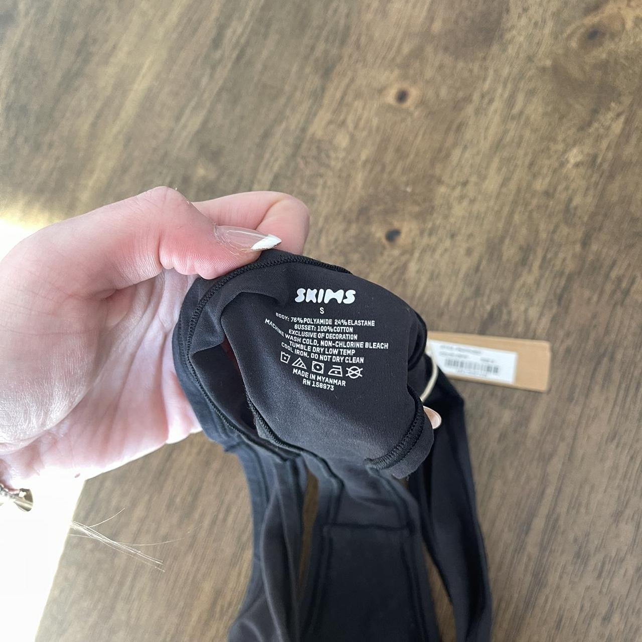 brand new with tags skims black thong fits everybody... - Depop