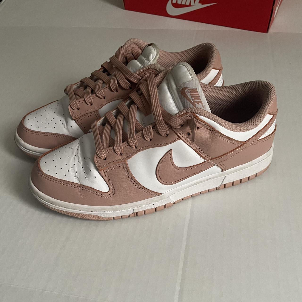 Nike dunk rose whisper size 9.5 wmns Has some... - Depop