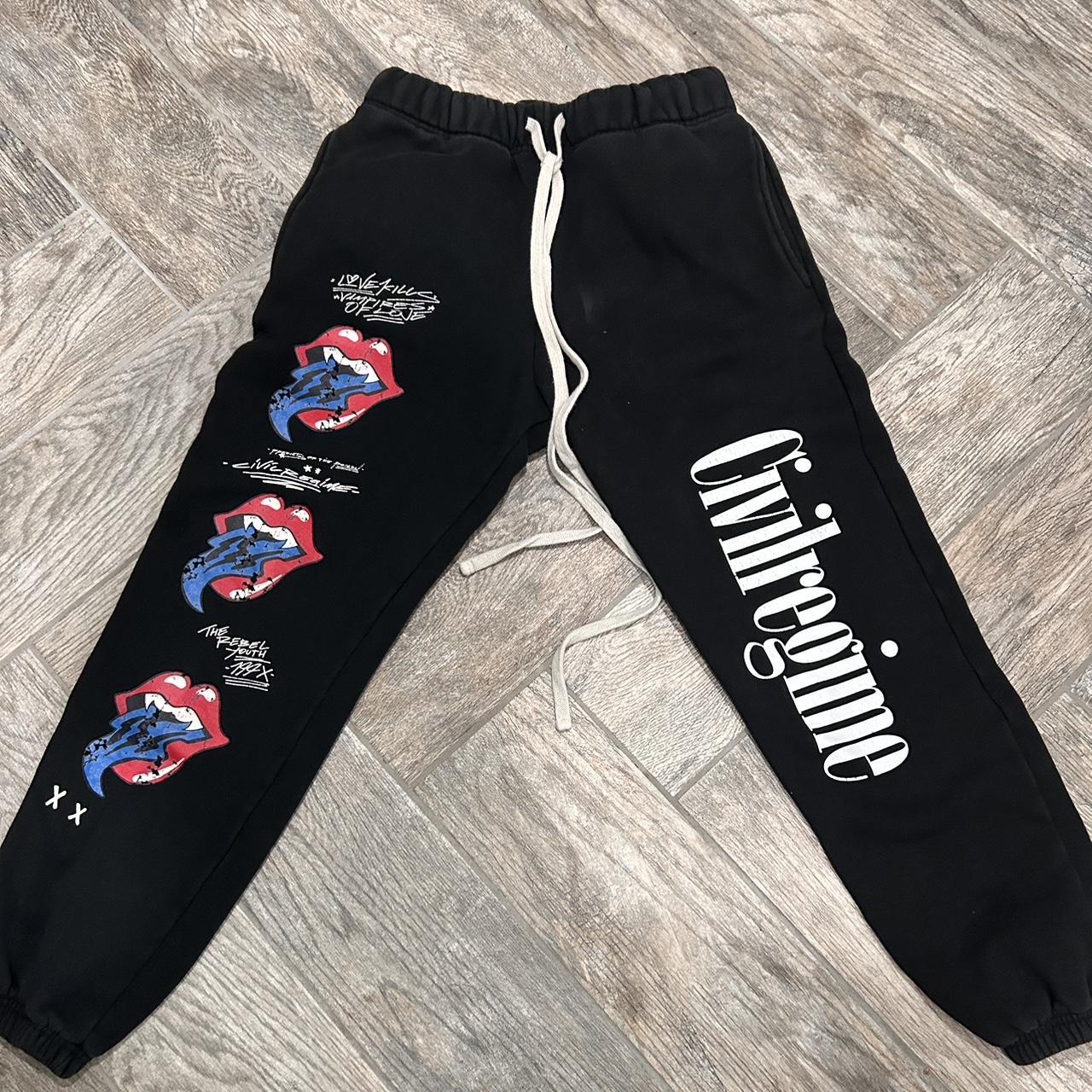 Civil regime sweats Love kills size M Light fading... - Depop