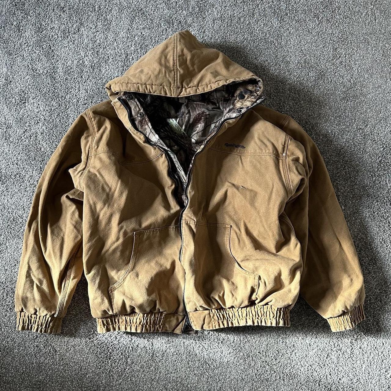 Reversible Camo Remington jacket Size large - Depop