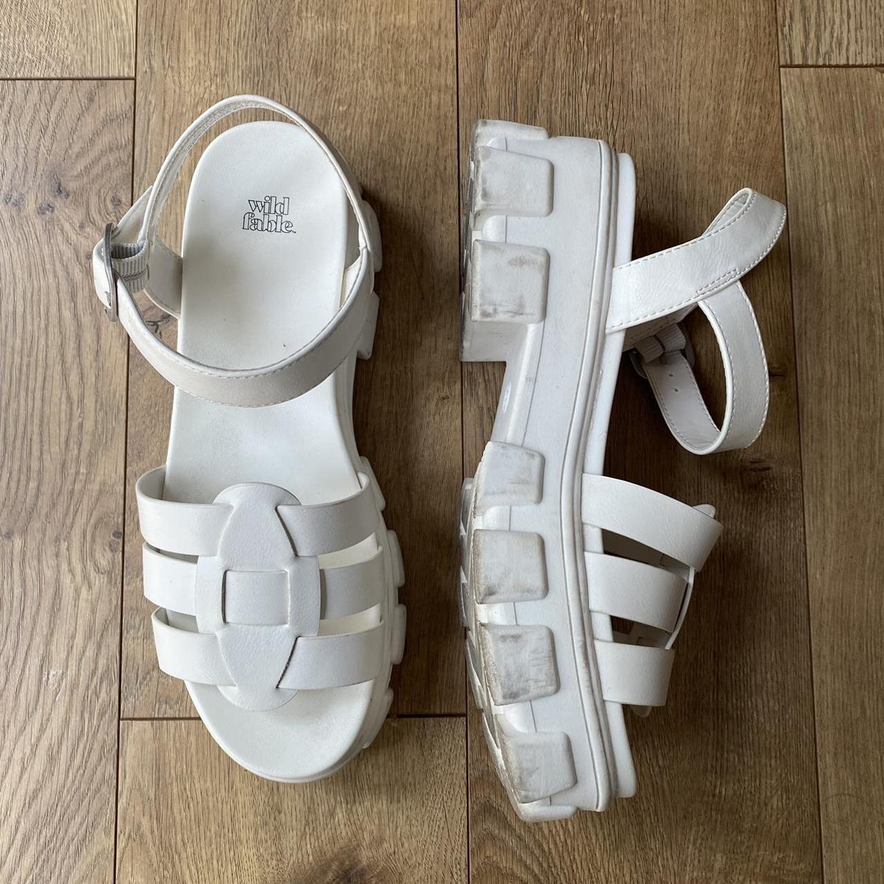 Wild Fable Women's White Sandals | Depop