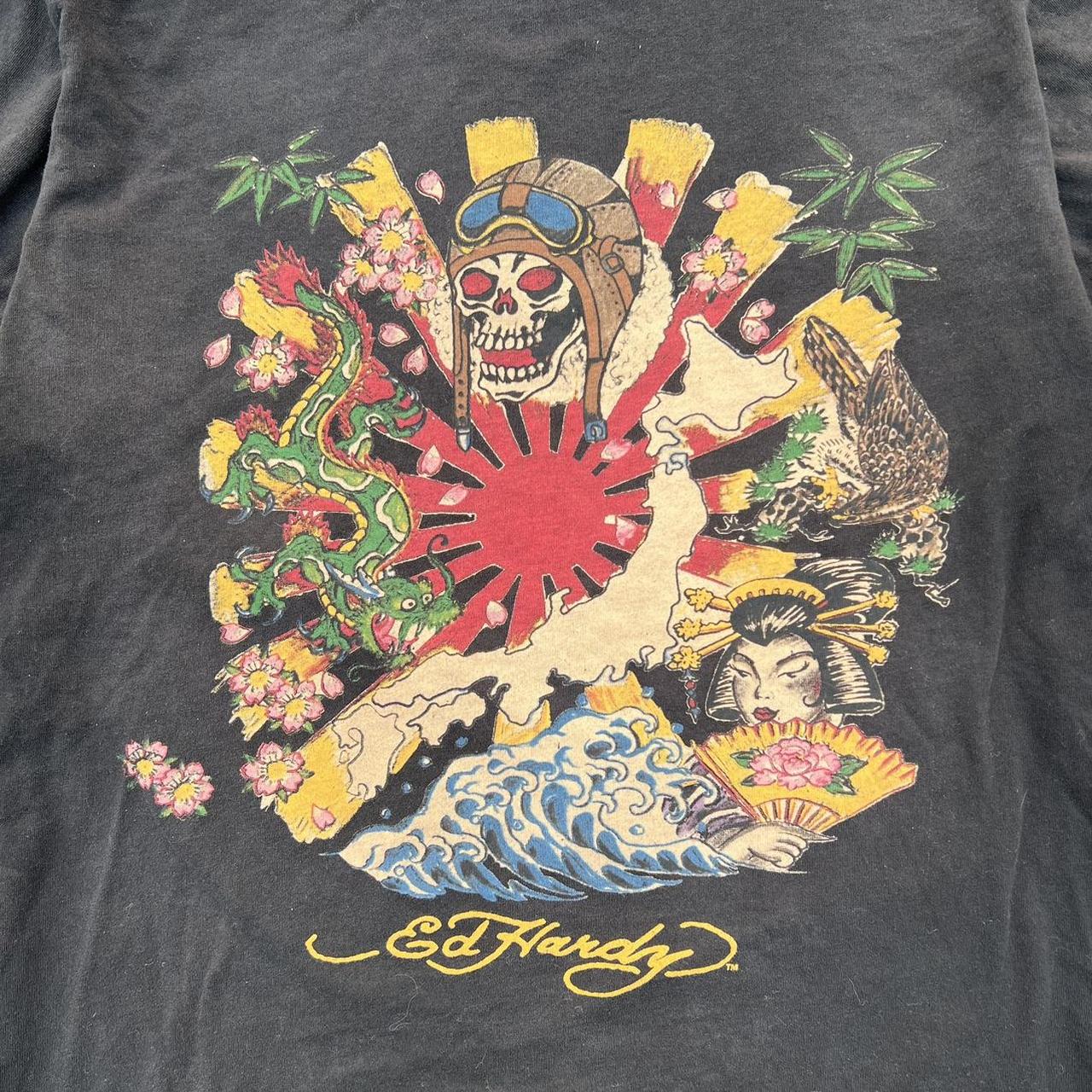 Ed Hardy Men's Black Shirt | Depop