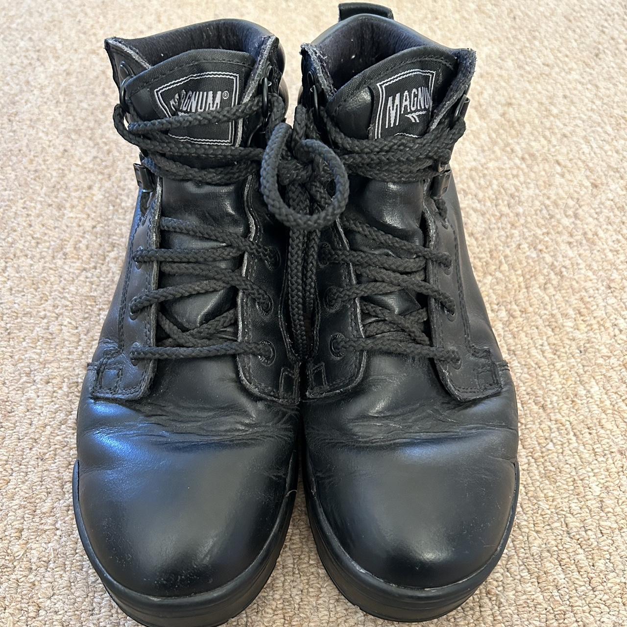 Magnum patrol boots black lace up size 7 very good... - Depop