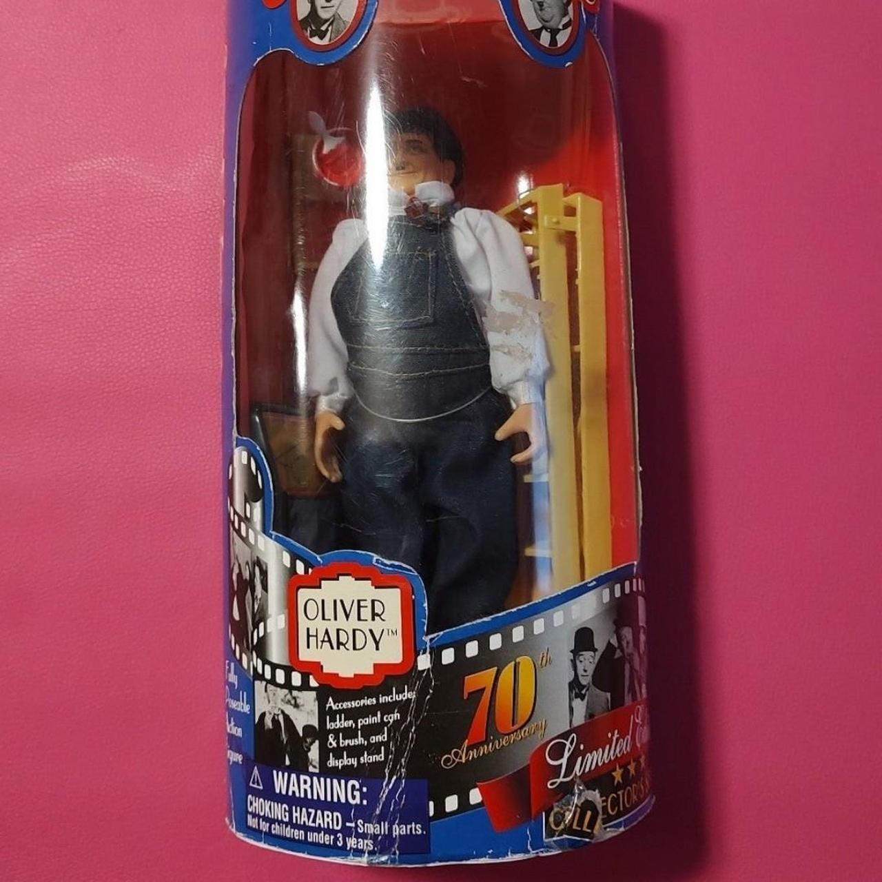 Collectable Laurel and Hardy Doll. Box is in rougher... - Depop