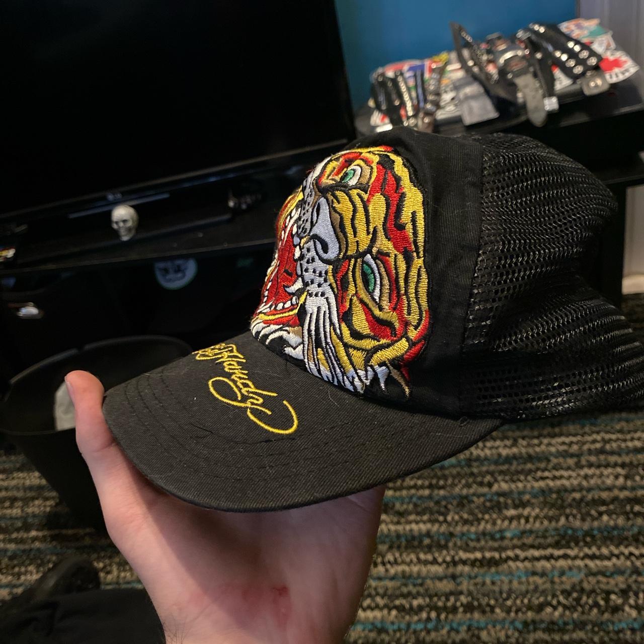 vintage Ed Hardy trucker hat - Depop