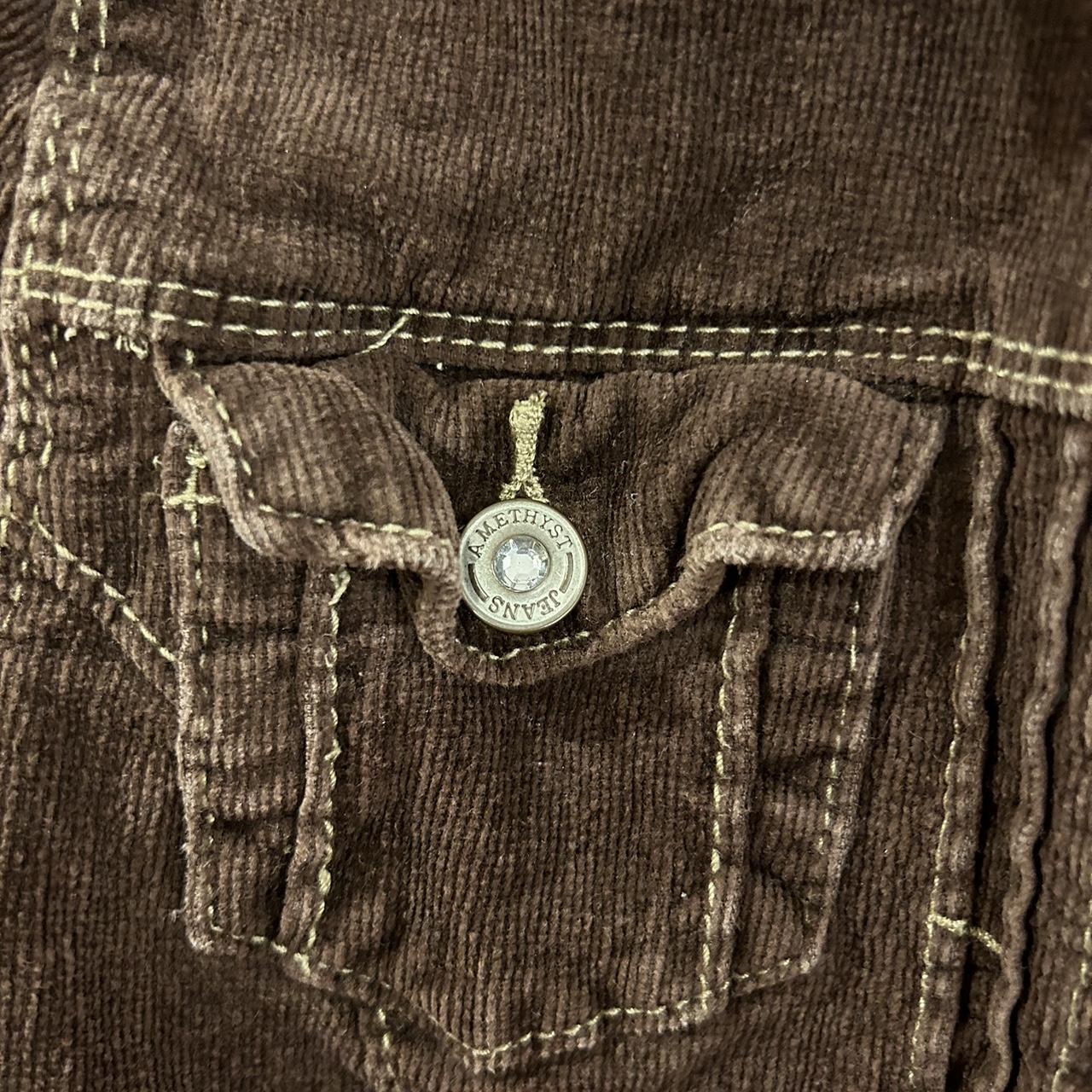 Brown button up jacket Amethyst tag Size xs/s - Depop