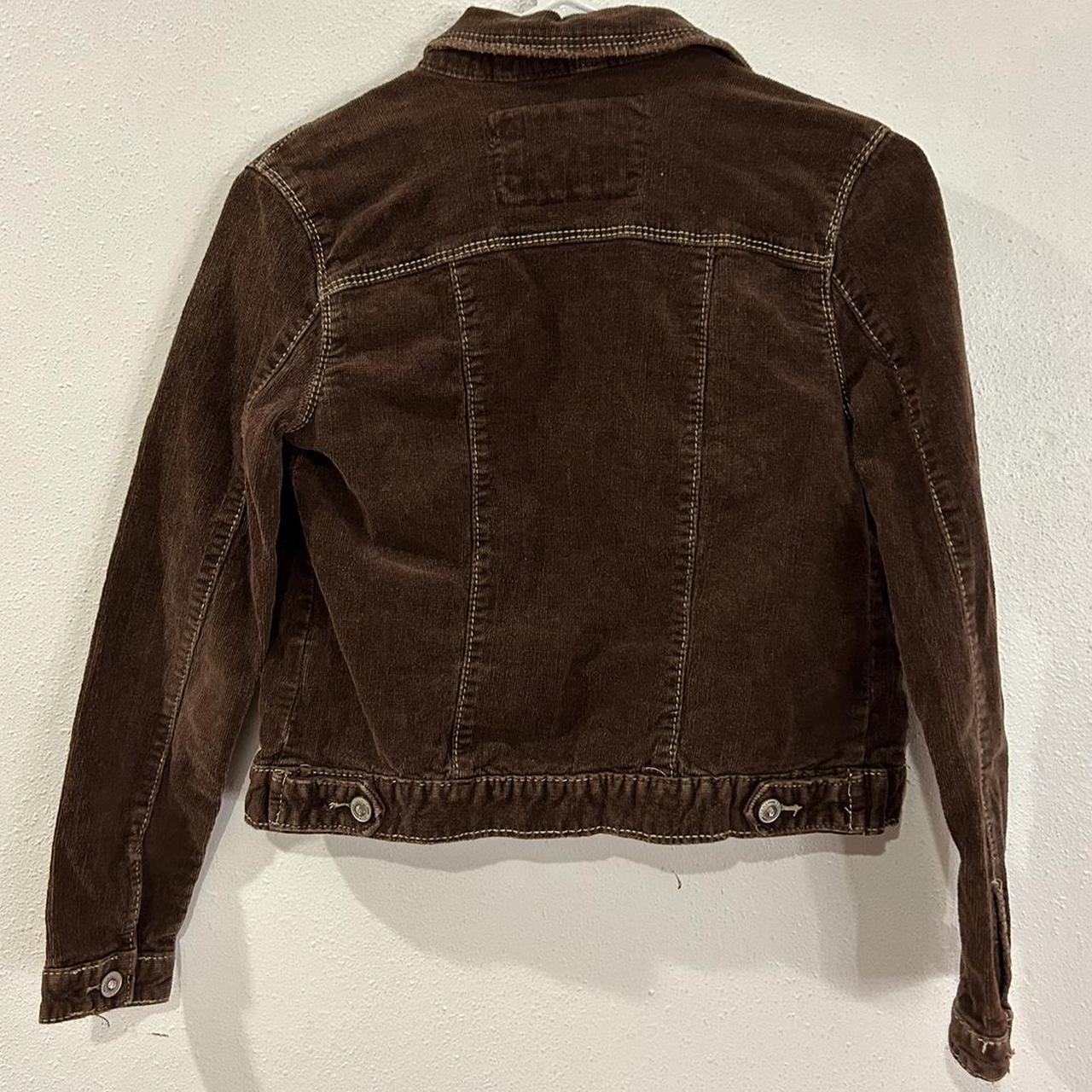 Brown button up jacket Amethyst tag Size xs/s - Depop