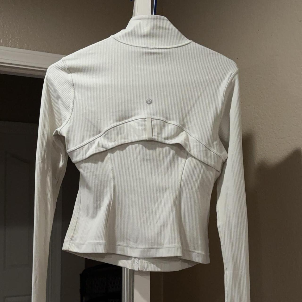 Lululemon cropped define ribbed jacket Shimmer... - Depop