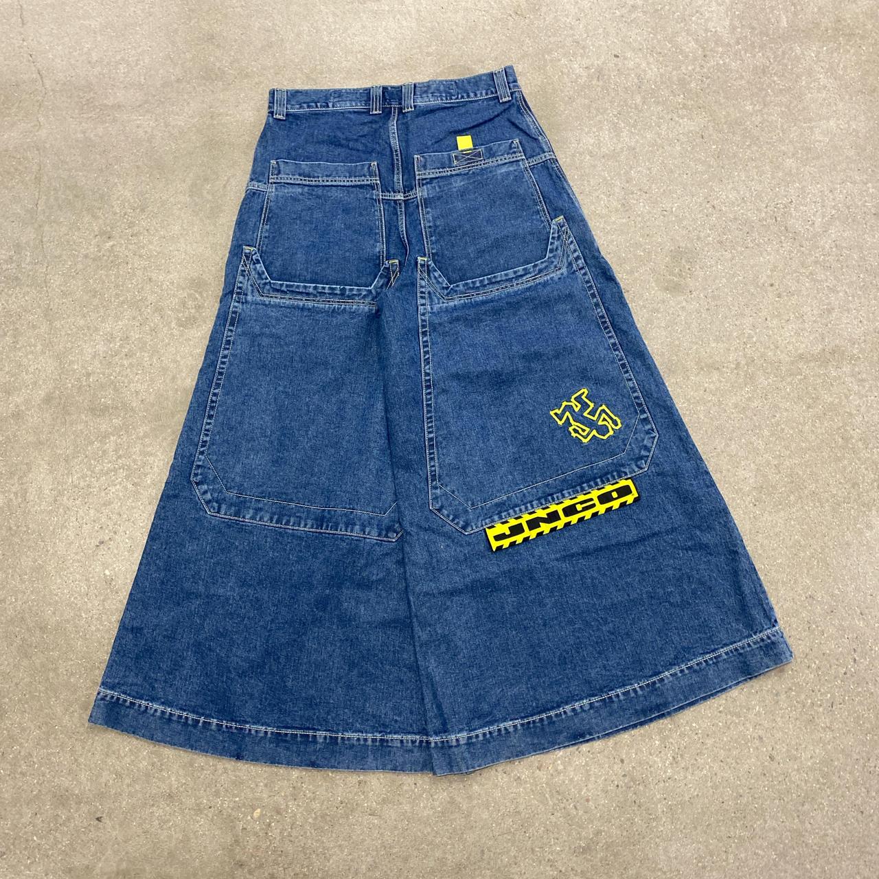 JNCO Crime scene Wide leg Baggy Jeans Size... - Depop