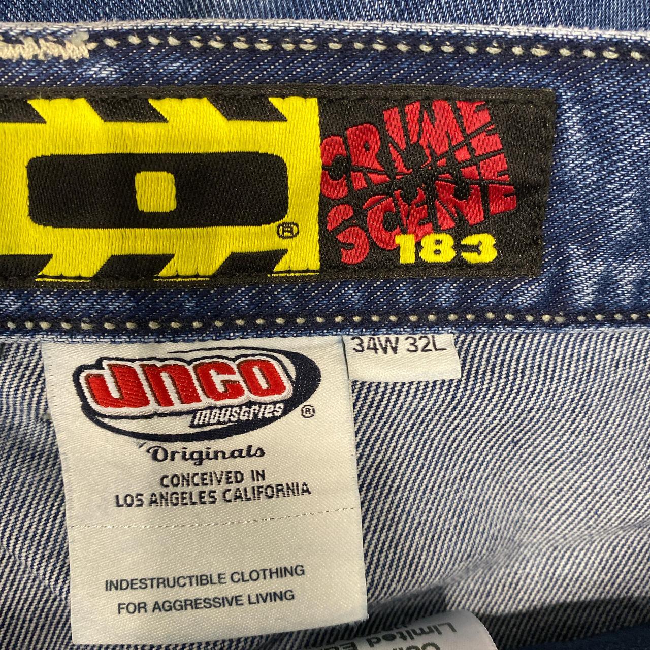 Jnco Crime Scene Wide Leg Baggy Jeans Size Depop